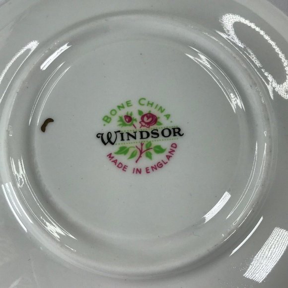 Windsor | Dining | Windsor Bone China England Tea Cup Saucer Cabbage Rose Bud Pink Gold Trim ...